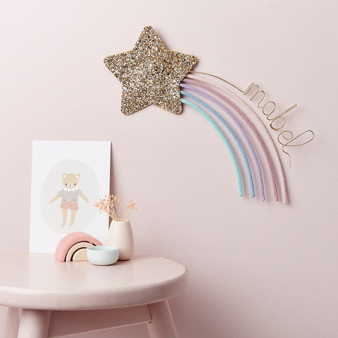 Little Cloud - Glitter Star Wall stickers decals - knit words