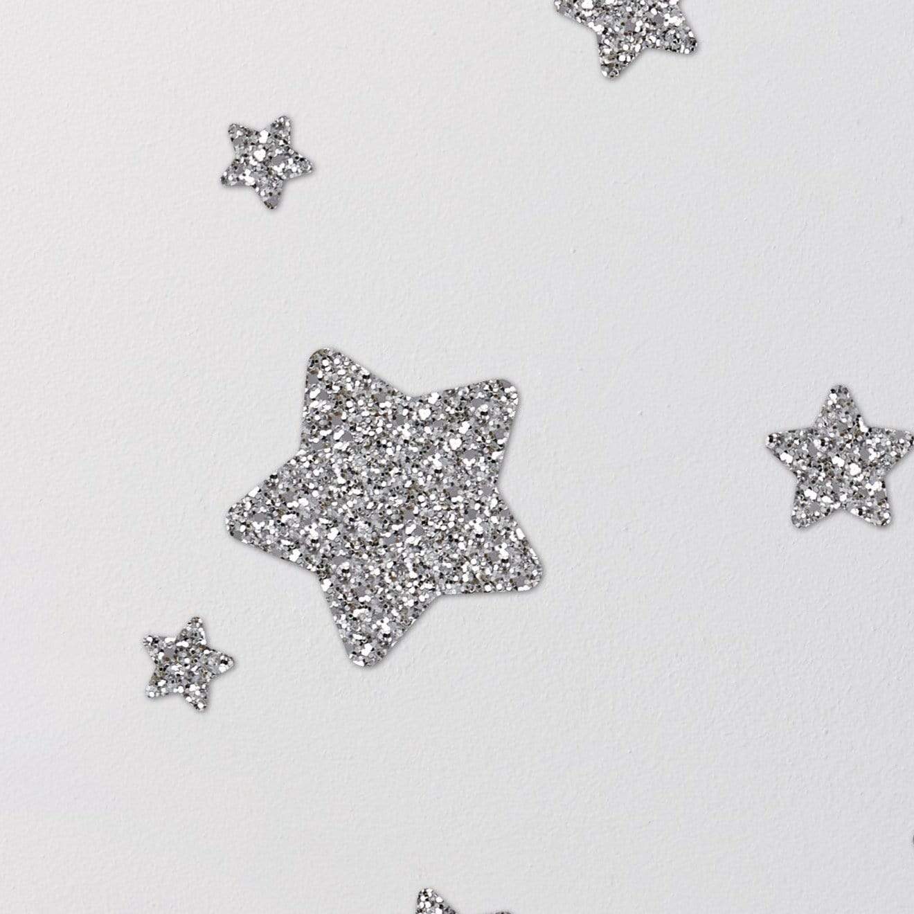 Silver Glitter Star Wall Stickers® - Little Cloud